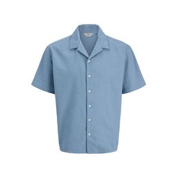 Jj Rebel Button Up Shirt 'JREBHAVEN' male Blue size M
