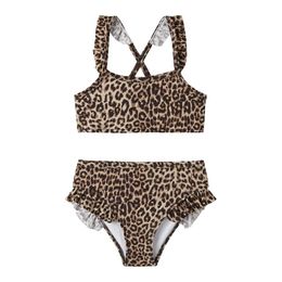 Name It Bikini 'NMFZANIMAL' girl Brown size 122/128