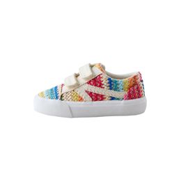 next Sneaker M&auml;dchen Gr&ouml;&szlig;e 24.5 hellbeige / blau / zitrone / rot