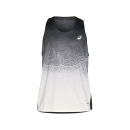 asics Funktionsshirt 'ROAD' Herren Gr&ouml;&szlig;e M grau / schwarz / wei&szlig;