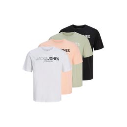 Jack & Jones Jack & Jones T-Shirt 'JPRBLANEO' Herren Gr&ouml;&szlig;e XS pastellgr&uuml;n / apricot / schwarz / wei&szlig;