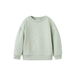 Mango Kids Sweatshirt 'SPRING' M&auml;dchen Gr&ouml;&szlig;e 104 pastellgr&uuml;n / wei&szlig;
