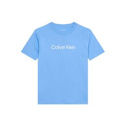 Calvin Klein Jeans T-Shirt Jungen Gr&ouml;&szlig;e 104 azur / wei&szlig;