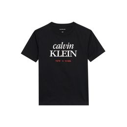 Calvin Klein Jeans T-Shirt Jungen Gr&ouml;&szlig;e 104 rot / schwarz / wei&szlig;
