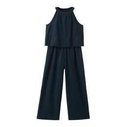 Mango Kids Jumpsuit 'RODAS' M&auml;dchen Gr&ouml;&szlig;e 140 navy