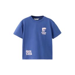 Mango Kids T-Shirt 'M2NICE' Jungen Gr&ouml;&szlig;e 104/110 blau / ros&eacute;