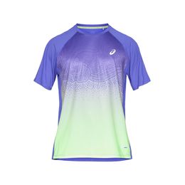asics Funktionsshirt 'Road' Herren Gr&ouml;&szlig;e XXL indigo / pastellgr&uuml;n