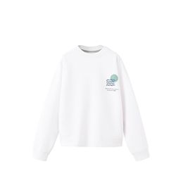 Mango Kids Sweatshirt 'MSUNRISE' Jungen Gr&ouml;&szlig;e 142/152 dunkelblau / smaragd / offwhite