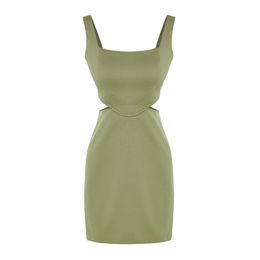 Trendyol Kleid Damen Gr&ouml;&szlig;e 36 khaki Winterkleid