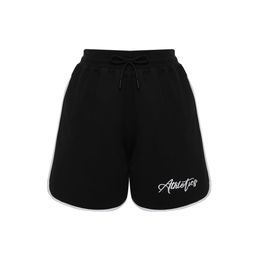 Trendyol Curve Shorts Damen Gr&ouml;&szlig;e 46 schwarz / wei&szlig;