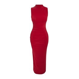 Trendyol Kleid Damen Gr&ouml;&szlig;e 36 rot Winterkleid