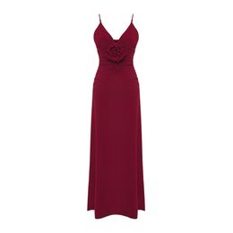 Trendyol Kleid Damen Gr&ouml;&szlig;e 34 burgunder Winterkleid