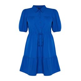 Trendyol Curve Kleid Damen Gr&ouml;&szlig;e 50 blau Winterkleid