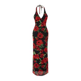 Trendyol Kleid Damen Gr&ouml;&szlig;e 36 gr&uuml;n / hellgr&uuml;n / rot / schwarz Sommerkleid