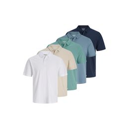 Jack & Jones Jack & Jones Poloshirt Herren Gr&ouml;&szlig;e L beige / blau / opal / pastellgr&uuml;n / wei&szlig;