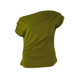 Trendyol Curve T-Shirt Damen Gr&ouml;&szlig;e 4XL khaki