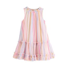 next Kleid M&auml;dchen Gr&ouml;&szlig;e 68 hellblau / senf / helllila / ros&eacute;