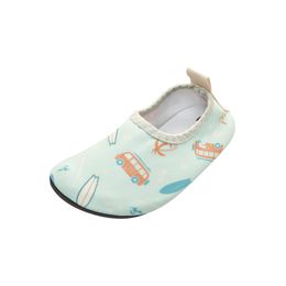 Playshoes Badeschuh Jungen Gr&ouml;&szlig;e 28/29 creme / t&uuml;rkis / azur / orange