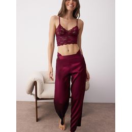Trendyol Pyjama Damen Gr&ouml;&szlig;e XL burgunder Winterkleid