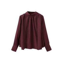 Mango Bluse Damen Gr&ouml;&szlig;e M weinrot