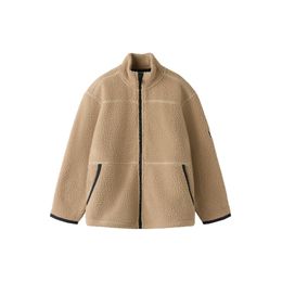 name it Fleecejacke 'NMFBULINA' M&auml;dchen Gr&ouml;&szlig;e 122/128 beige