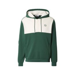 Sergio Tacchini Sweatshirt 'Cesena' Herren Gr&ouml;&szlig;e XL dunkelgr&uuml;n / wei&szlig;