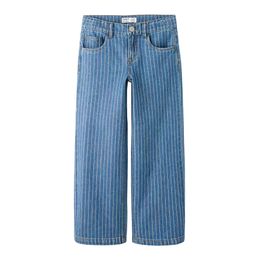 name it Jeans 'NMFRose' M&auml;dchen Gr&ouml;&szlig;e 110 blue denim / wei&szlig;