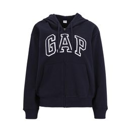 GAP Petite Zip-Up Hoodie 'HERITAGE' female Blue size L