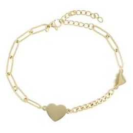 Adelia&acute;s Armband ADELIA ́S "Damen Armband &ndash; Herz aus Edelstahl 18 cm", gold, Armb&auml;nder, Damen, 18cm, Edelstahl, Armband, Ideal als Geschenk &ndash; dezent und elegant