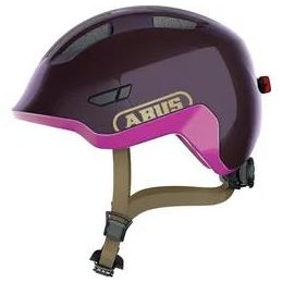 Fahrradhelm Abus "SMILEY 3.0 ACE LED" Gr. M, lila (royal lila), Helme, M Kopfumfang: 50cm - 55cm