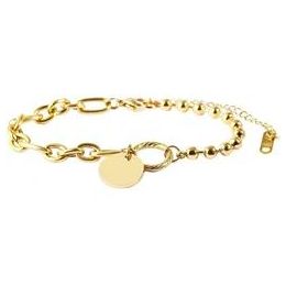 Adelia&acute;s Armband ADELIA ́S "Damen Armband &ndash; M&uuml;nze aus Edelstahl 17+3 cm", gold, Armb&auml;nder, Damen, 20cm, Edelstahl, Armband, Zum Verschenken an Menschen, die Ihnen am Herzen liegen