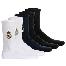 Real Madrid Socken Damen Gr&ouml;&szlig;e 43/46 schwarz / wei&szlig;
