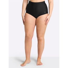 sheego Gro&szlig;e Gr&ouml;&szlig;en Bikini-Hose in High-Waist-Form, mit Shaping-Effekt, schwarz, Gr&ouml;&szlig;e 56 - Damen