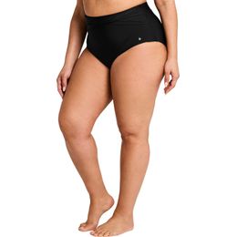 sheego Damen Badehose mit Wickel-Detail und Shaping-Effekt, schwarz, Gr&ouml;&szlig;e 56