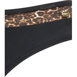 Lascana Damen Bikini-Hose, schwarz-leo, Gr&ouml;&szlig;e 42A/B/C/D