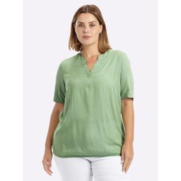 sheego Damen Tunika mit Gummizugbund, eucalyptus, Gr&ouml;&szlig;e 40