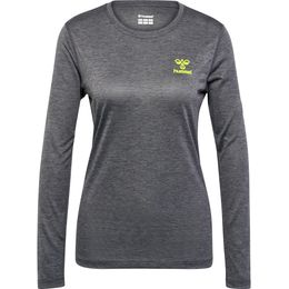 Hummel Funktionsshirt Damen Gr&ouml;&szlig;e M anthrazit / limette