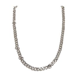 Urban Classics Damen Edelstahlkette "Urban Classics Unisex Long Basic Necklace", onesize, Eisensilber, Eisen, Halsketten