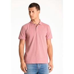 LINDBERGH Herren Poloshirt "Poloshirt Relaxed Fit", rosa, Gr. L, unifarben, Obermaterial: 95% Baumwolle, 5% Elasthan, Shirts