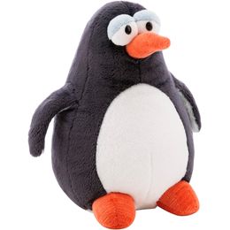 Nici Kinder Kuscheltier "Winter, Pinguin Jorge Thunder, 40 cm sitzend", grau, B:22cm H:40cm L:30cm, Pl&uuml;schfiguren, enth&auml;lt recyceltes Material