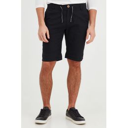 Blend Herren Shorts "BHLenno"schwarz, Gr. L, unifarben, Web, 55% Baumwolle, 45% Leinen, Hosen, Leinen-Shorts mit Kordeln