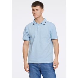LINDBERGH Herren Poloshirt "Poloshirt Relaxed Fit", blau, Gr. L, unifarben, Obermaterial: 100% Baumwolle, Shirts