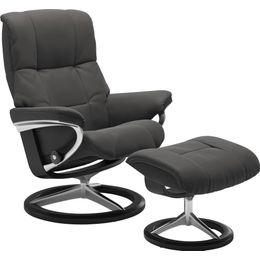 Relaxsessel stressless, B:92cm H:103cm T:79cm, grau, Leder BATICK: BATICK ist ein leicht korrigiertes, durchgef&auml;rbtes und genarbtes M&ouml;belleder, bei