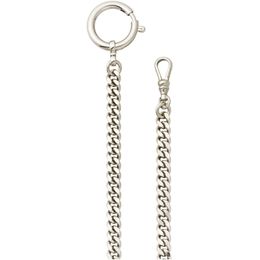 Regent Uhren REGENT Damen Taschenuhrenkette "P-43", silber, Messing, B:6mm L:30cm, Schmuck-Wechselteile, Damen, Herren, unsisex, ideal auch als Geschenk, Schmuck