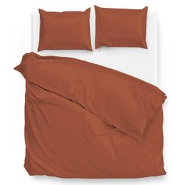 Bettw&auml;sche ZO HOMEcopper orang, Mako-Satin, Obermaterial: 100% Baumwolle, Bettw&auml;sche, "Zohome Baumwolle Mako-Satin Bettw&auml;sche Satinado", Bettw&auml;sche