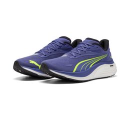 Puma Damen Laufschuh "ELECTRIFY NITRO 4", Gr. 47blau crystal, gelb alert, Textil, Schuhe, mit atmungsaktivem Mesh-Obermaterial, mit herausnehmbarer