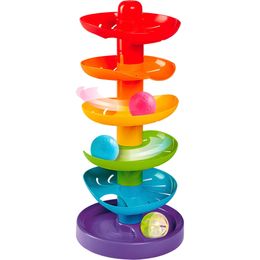 Simba Baby Kugelbahn "ABC Regenbogen Kugelturm", bunt, Kunststoff, H:40cm, Kugelbahnen