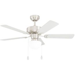Eglo LED Deckenleuchte "CADIZ Deckenventilator", 1, &Oslash; 106,6cm H: 46,1cm, 1 Stk., grau, Wohnzimmer, Leuchten, Deckenlampe, Ventilator mit Licht,