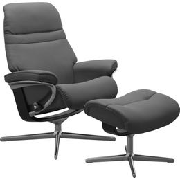 Relaxsessel stressless, B:83cm H:105cm T:74cm, grau, Leder BATICK: BATICK ist ein leicht korrigiertes, durchgef&auml;rbtes und genarbtes M&ouml;belleder, bei
