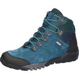 Waldl&auml;ufer WALDL&Auml;UFER Damen Trekkingschuh "H-AMIATA", Gr. 7blau, schwarz, Gummi, Nubukleder, Textil, Veloursleder, Schuhe, Outdoorschuh, Wanderschuh,